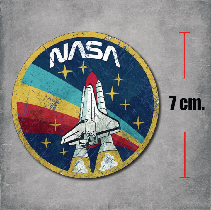sticker pvc nasa สติกเกอร์ นาซ่า งานออฟเซ็ทแท้ กันน้ำ กันแดด | Lazada.co.th