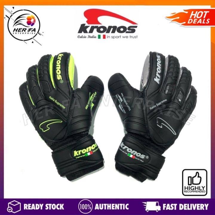 KRONOS Supreme V2 Football Goalkeeper Glove with Fingersave Match Glove ...
