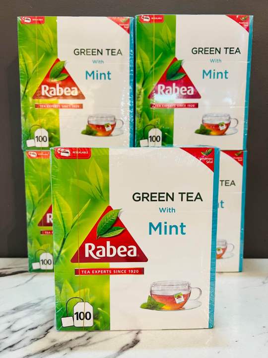 Rabea (Green Tea with Mint 100 Tea Bags)-imported | Lazada PH
