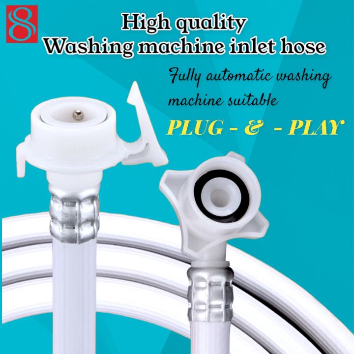3/4” screw washing machine hose / plug in type Washing machine inlet ...