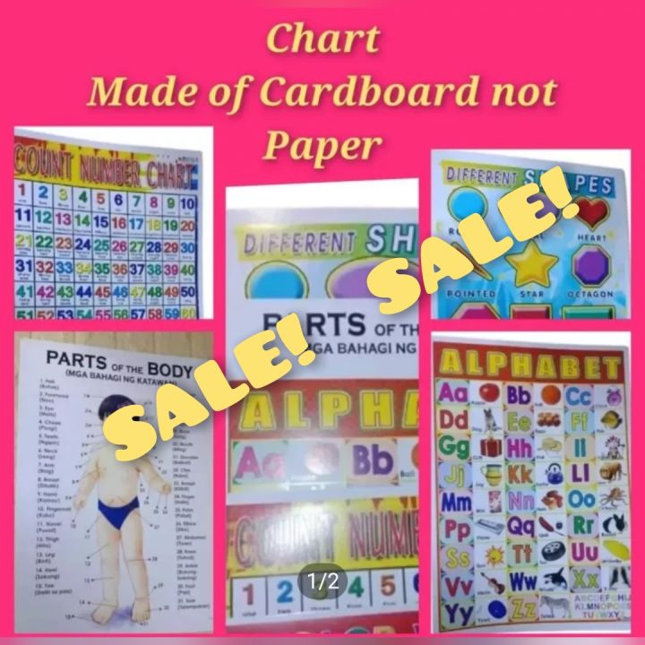 Hard Educational chart (CARDBOARD) 50cm X 34 cm | Lazada PH