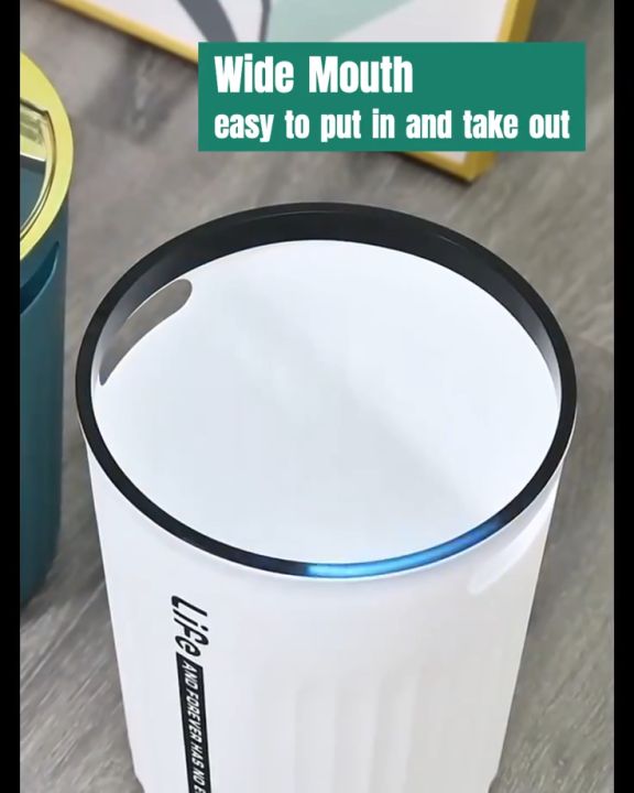 Spot Creative pressure ring trash can Large trash bin kitchen plastic ...