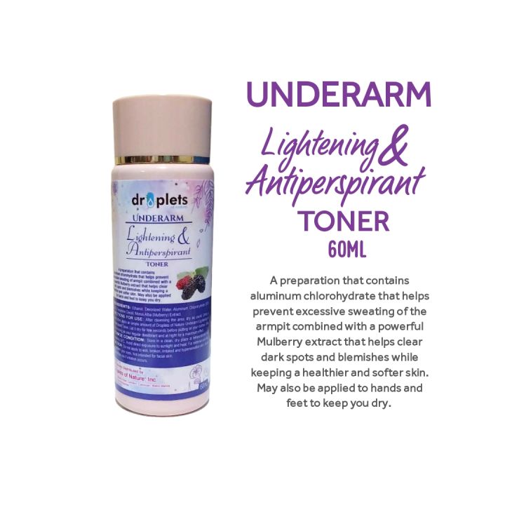 Underarm Lightening & Antiperspirant Toner 60ml | Lazada PH