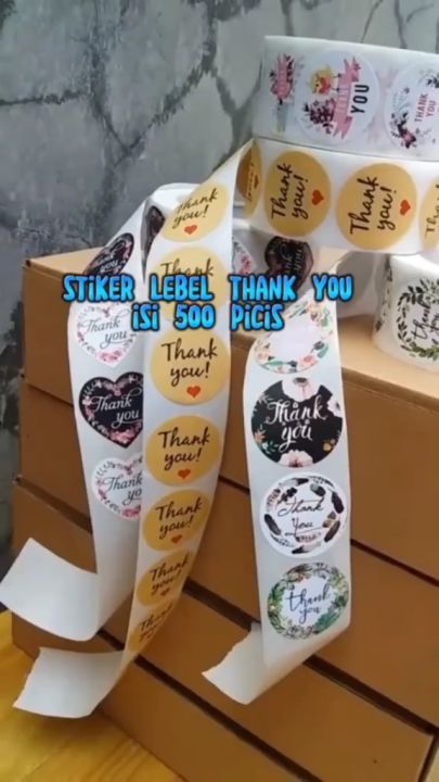 1 ROLL Cetak Sticker Label Makanan Isi 500 PCS Sticker Ukuran 2.5 CM ...