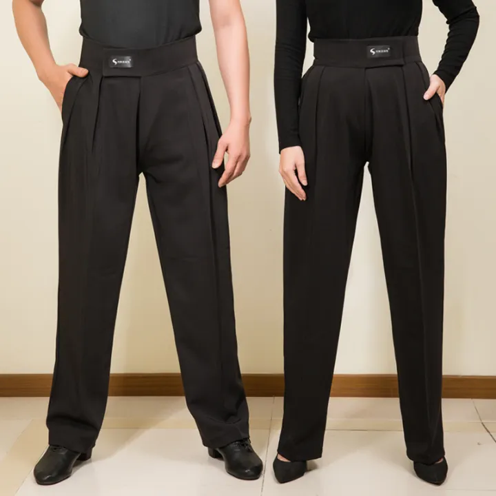 Unisex Standard Dance Modern Dance Pants Latin Social Dancing Square ...