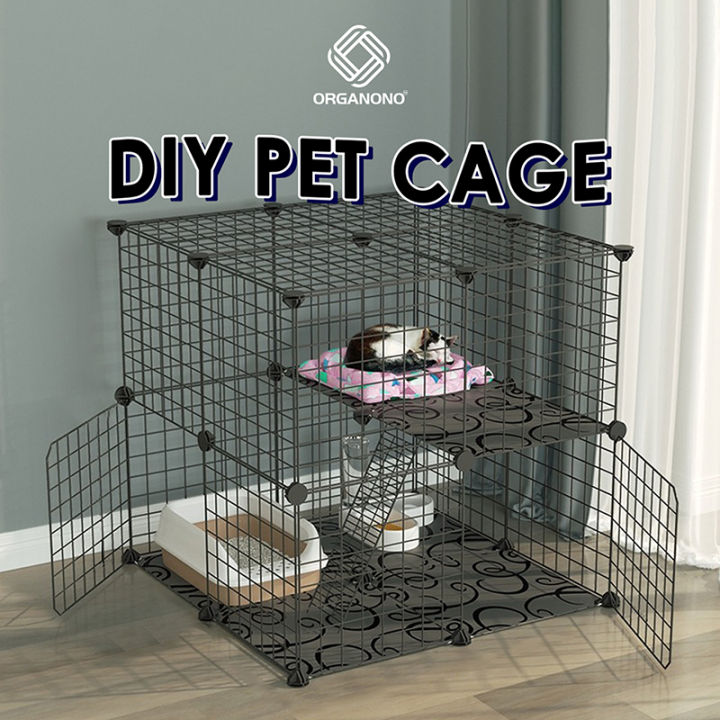Organono DIY Flexible Big Metal Net Pet Dog Cage Adjustable Cages Home ...