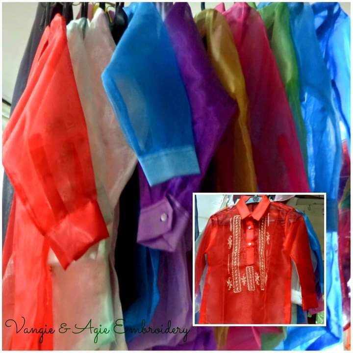 BARONG TAGALOG ORGANZA COLORED BARONG FOR KIDS AND ADULT | Lazada PH