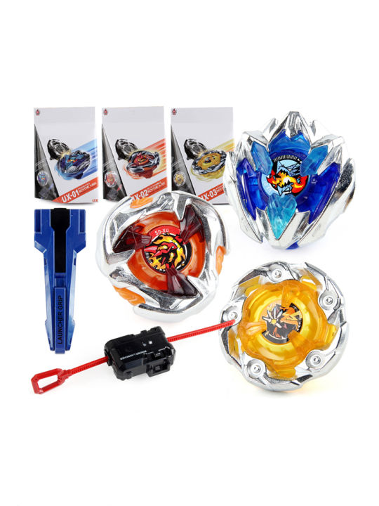 Bey X UX-01 UX-03 UX-02ไจโรสตาร์ทโลหะลูกข่างบูสเตอร์พร้อมชุดของเล่นด้าม ...