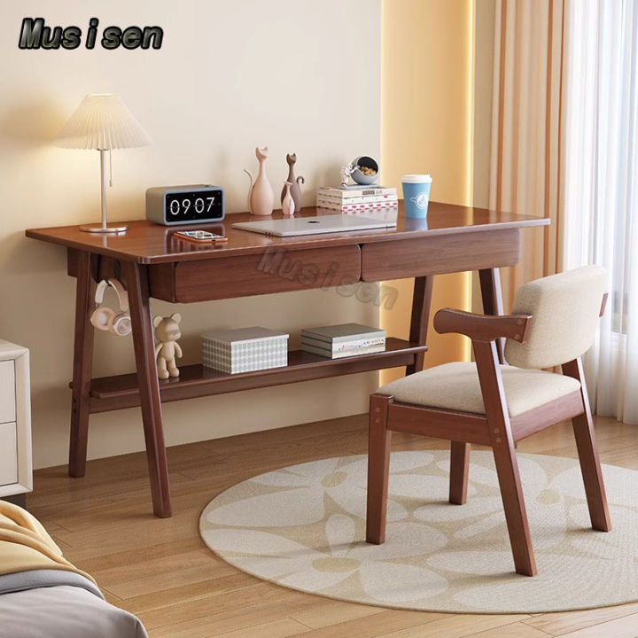 Musisen wooden desk bedroom study table computer table student table ...