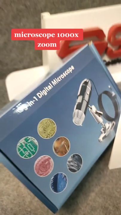 Microscope Zoom 1000x 8 LED / Kaca Pembesar Digital Mikroskop Endoscope ...