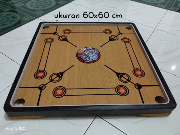 Meja karambol ukuran 60x60 cm bonus biji/koin kualitas terbaik langsung pabrik | Lazada Indonesia