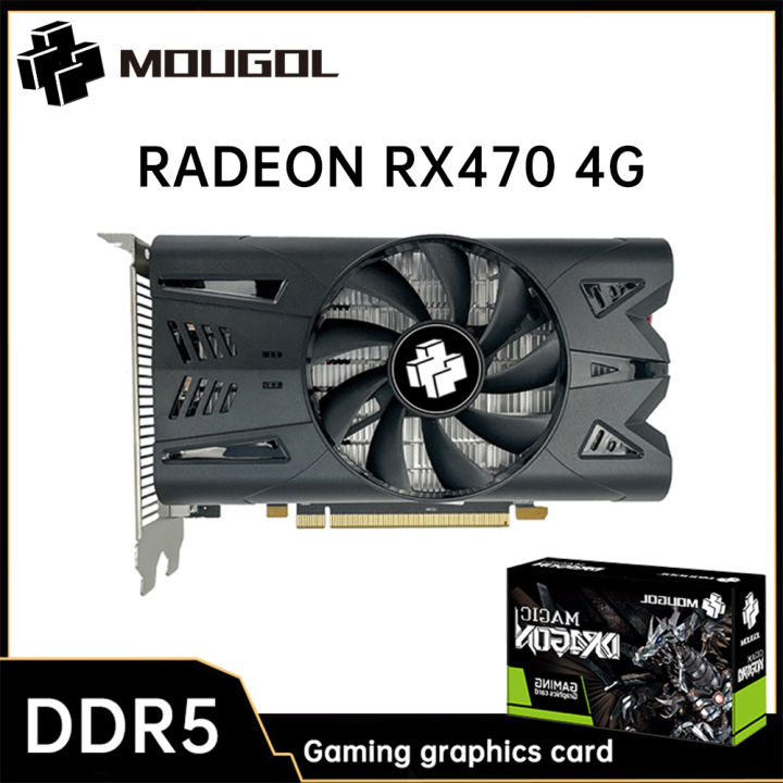 MOUGOL AMD Radeon RX470 4G Graphics Card GDDR5 Memory 256Bit PCIE3.0x16 ...