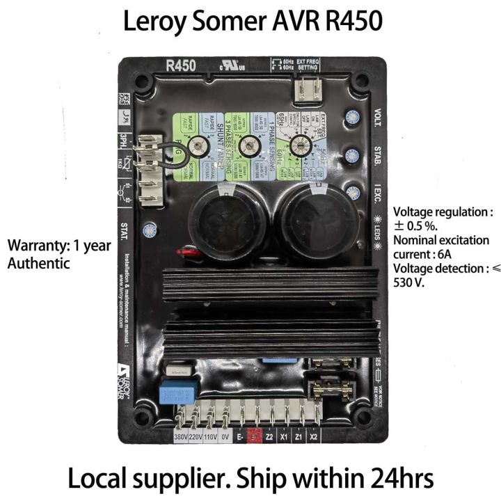 AVR R450 Leroy Somer Automatic Voltage Regulator [AUTHENTIC AND PLAIN ...