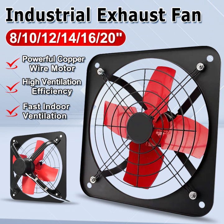8.10.12.14.16.20 inch Exhaust Fan Industrial Wall Type Toilet Kitchen ...