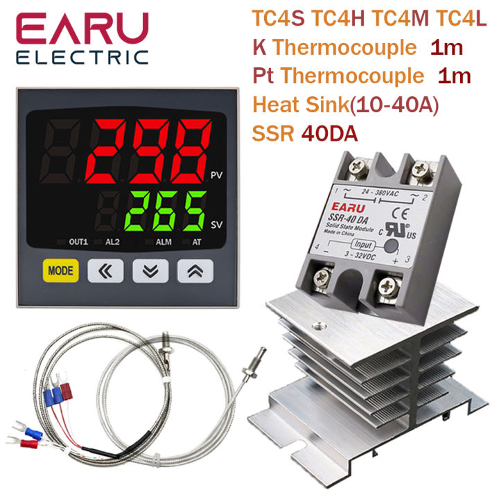 New Digital PID Temperature Controller Heating Cooling SSR Relay Output Thermostat Module ...