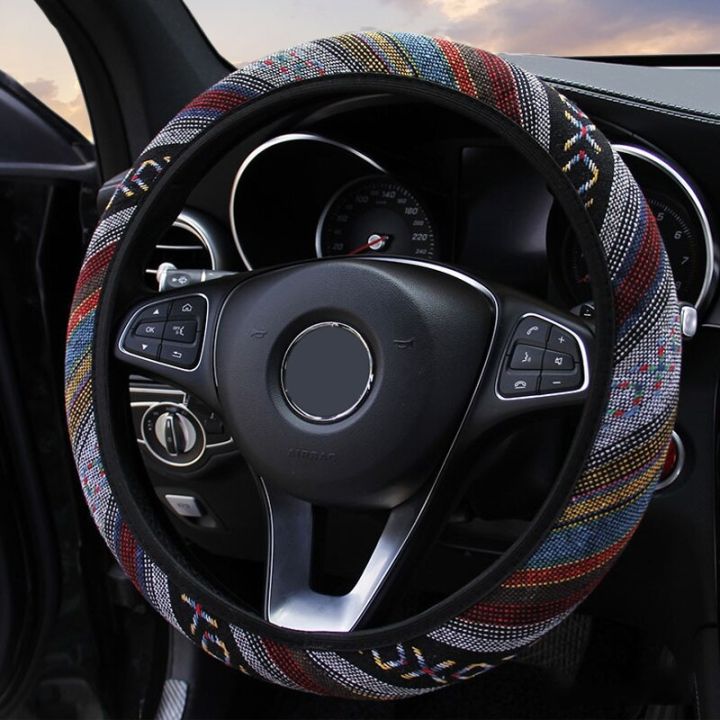 Steering Wheel Covers Universal Maya Style For Women And Girls Coarse ...