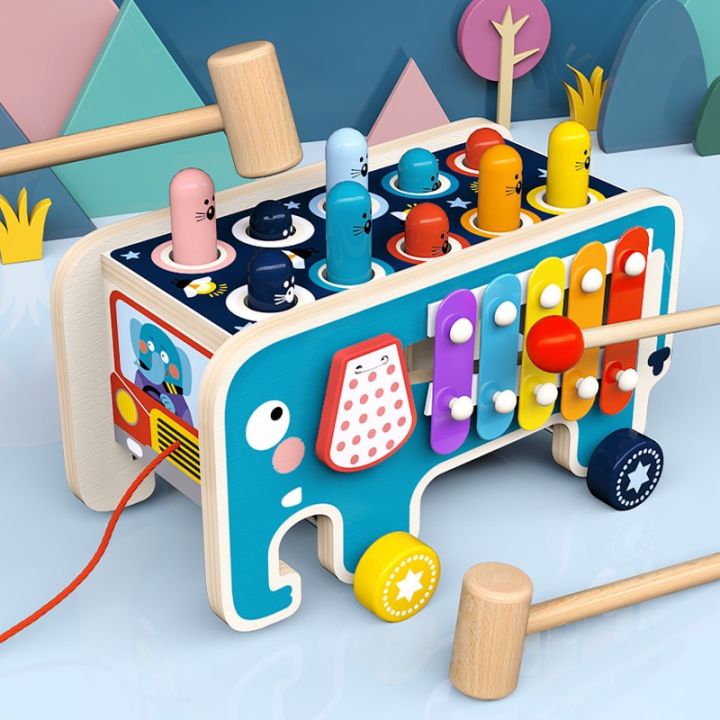 Early Educational Toys for Chirdren Hammer Pounding Wooden Toy 1-4 ...