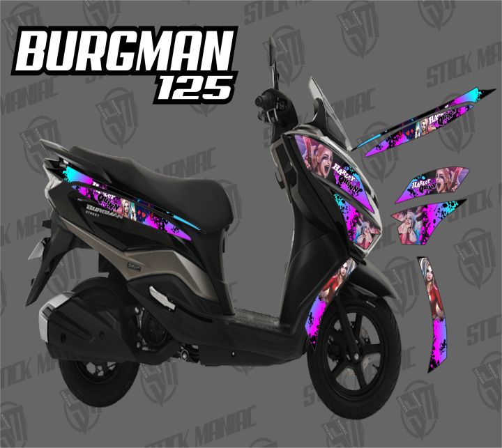 Suzuki Burgman 125 decals stickers, laminated | Lazada PH