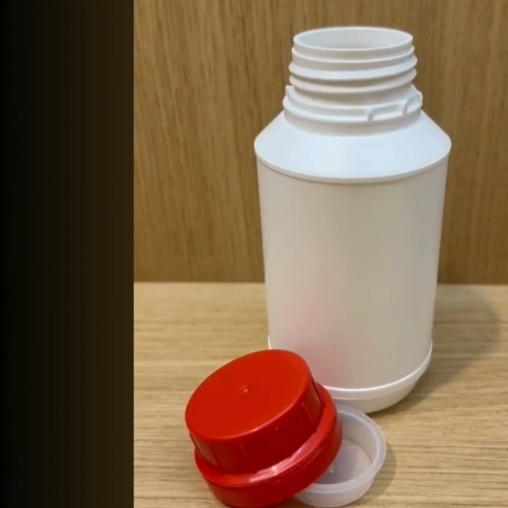 250ml HDPE Round Plastic Bottle / Botol Plastik HDPE 250ml / White ...