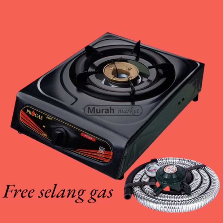 KOMPOR Gas Progas 1 Tungku Hitam | Lazada Indonesia