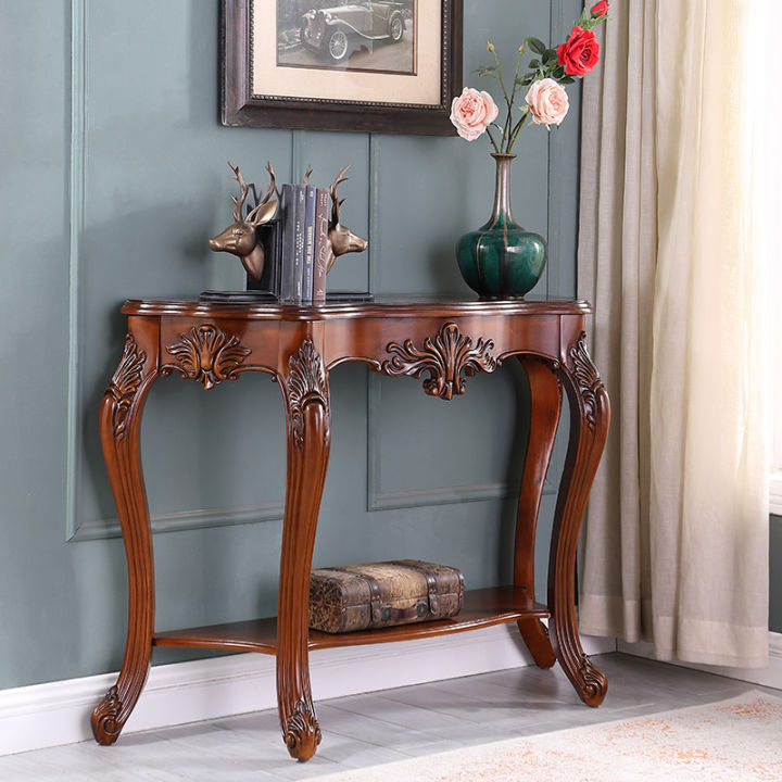 Solid Wood American Style Console Tables European Style Hall Cabinet ...