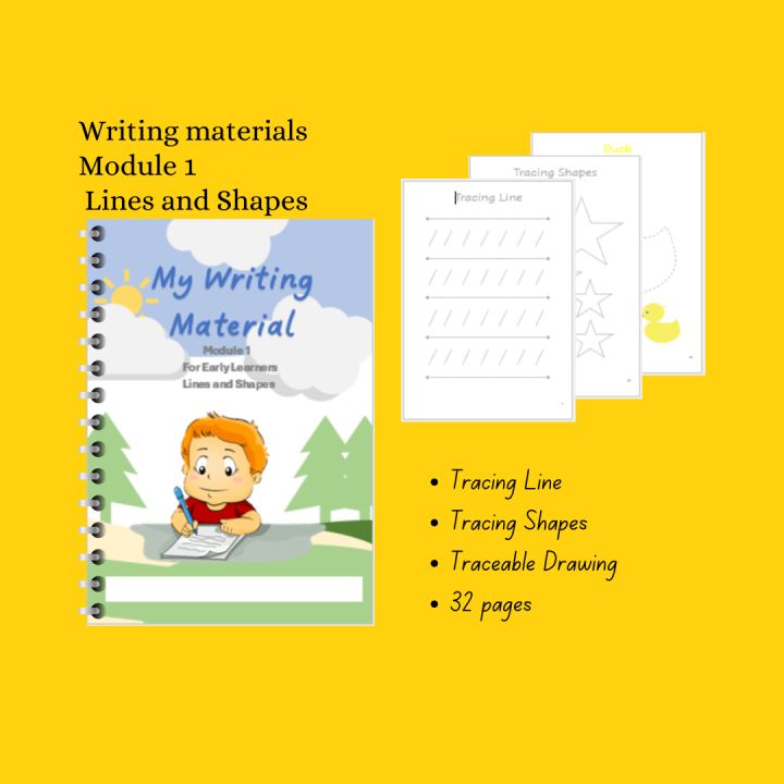 Personalized writing materials for early learners | Module 1: Lines ...