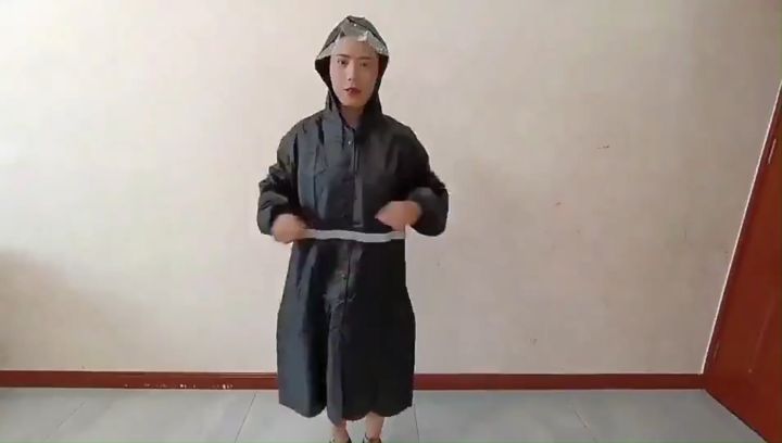 Full Body Raincoat Suit Waterproof Motorcycle Long Rain Coat Jacket ...