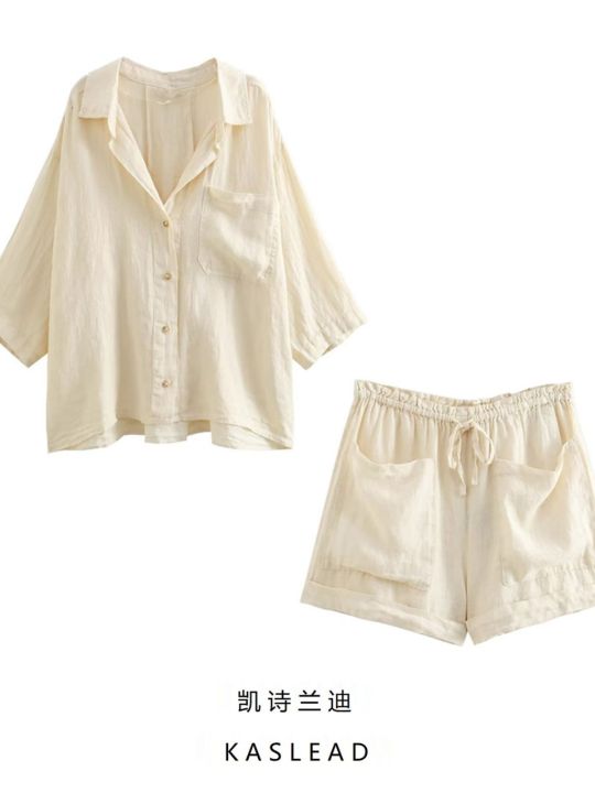 Kaslead New Arrival Women's Fashion Air Outlet Pocket Decoration Linen ...