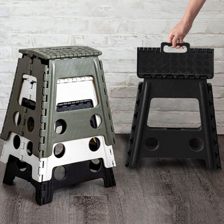 Portable Folding Step Stool Ladder Heavy Duty Stool Chair Camping Chair ...