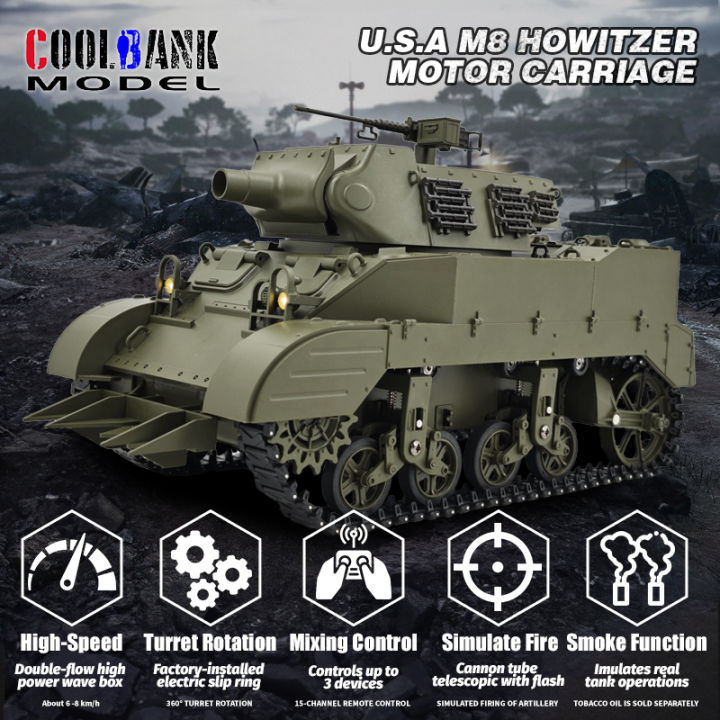 JDD[Fast Delivery][Original Available] Coolbank M8 1/16 RC Tank World ...