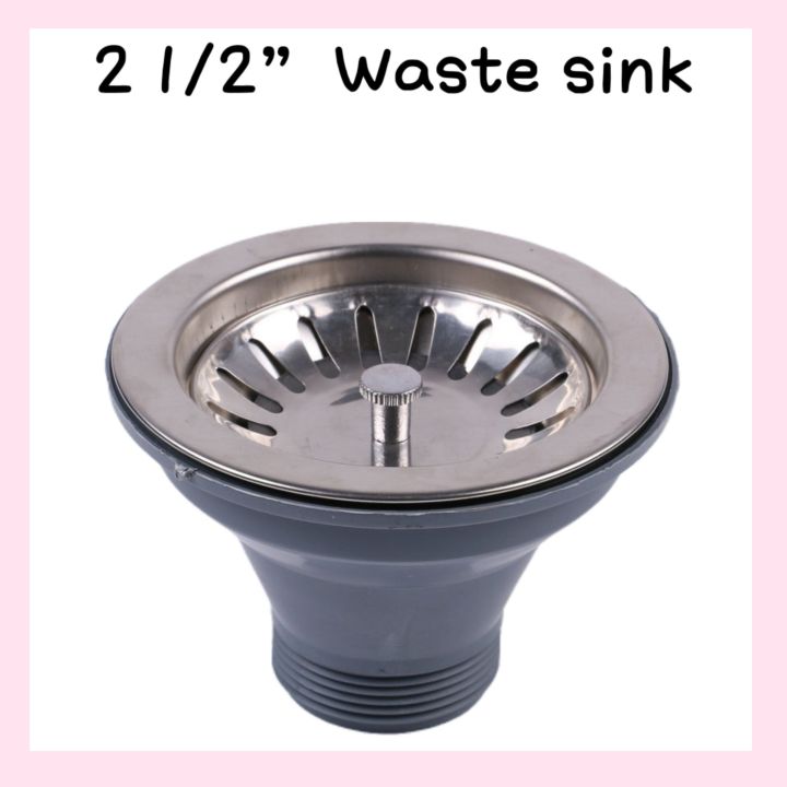 2 1/2” Stainless Steel Sink Waste Kitchen Sink Waste Drain | Lazada