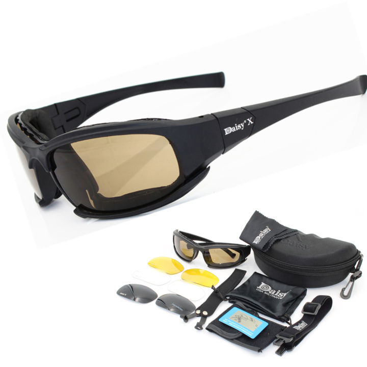 Daisy X7 glasses Men Military polarized Sunglasses Bullet-proof airsoft ...
