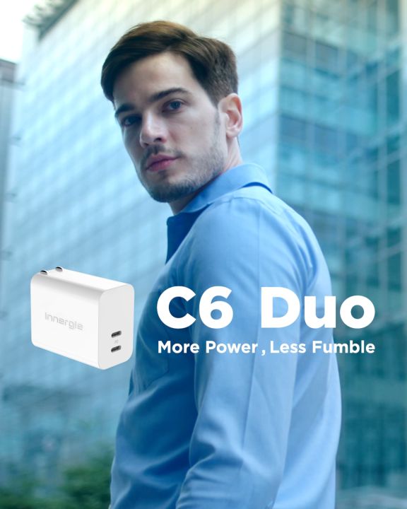 Innergie C6 Duo USB-C Power Adapter (changeable Plug) | Lazada.co.th