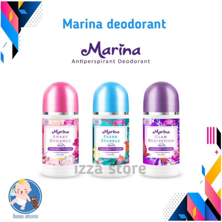 Marina Deodorant With Whitening Extract - 50ml | Lazada Indonesia