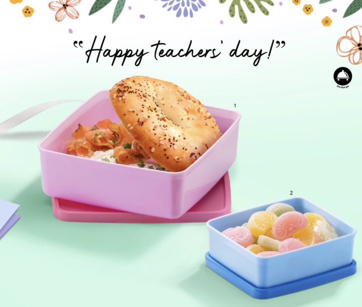 Tupperware Mini Square Away 140ml / Large Square Away 620ml - 1pc ...