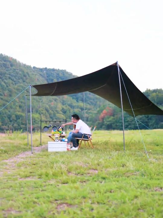 Camping Waterproof Flysheet UV-proof Shelter Tent Awning Butterfly ...
