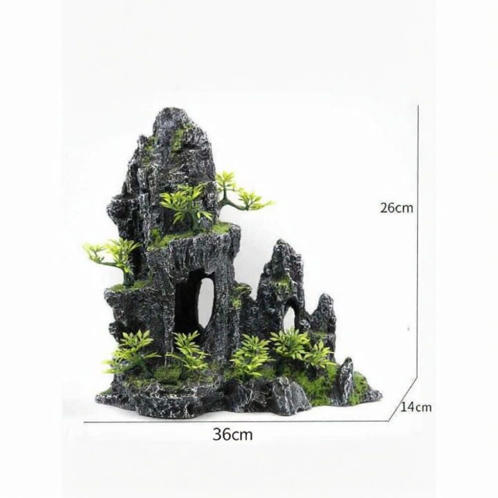 MOMIAN | ชุดตกแต่งทิวทัศน์ตู้ปลา พร้อมหินและพืชเทียม | Lazada.co.th