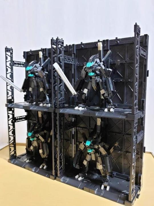 YAMADA Model Storage Rack Display Stand Front Line Base Gundam Garage ...