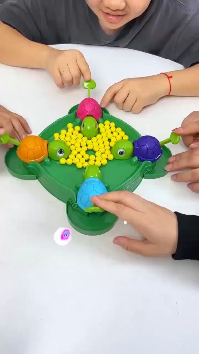 Turtle Eating Beans Toy Parent-Child Interactive Turtle Board Game ...