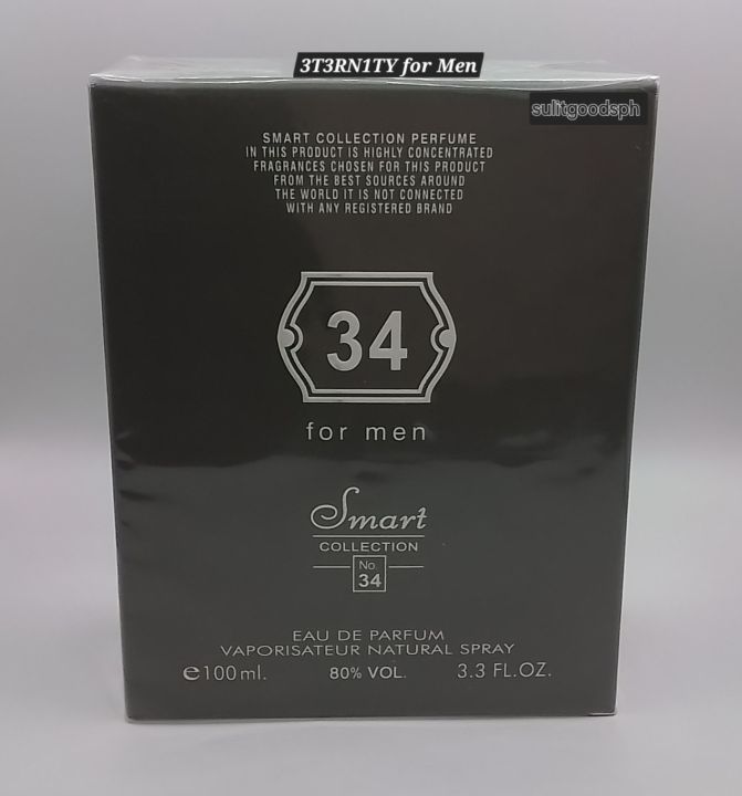 SMART COLLECTION PERFUME NO. 34 FOR MEN 100 ML EDP | Lazada PH