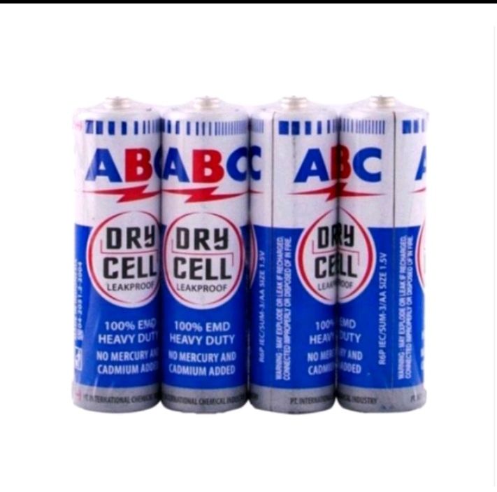 Baterai ABC Biru /1 pak isi 24 pcs Tipe R6P AA 1.5V Batu Batre Battery ...