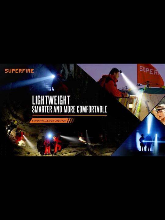 SUPERFIRE LED Headlamp Type-C Rechargeable Super Bright Headlight Lampu ... SUPERFIRE LED Headlamp Type-C Rechargeable Super Bright Headlight Lampu ...