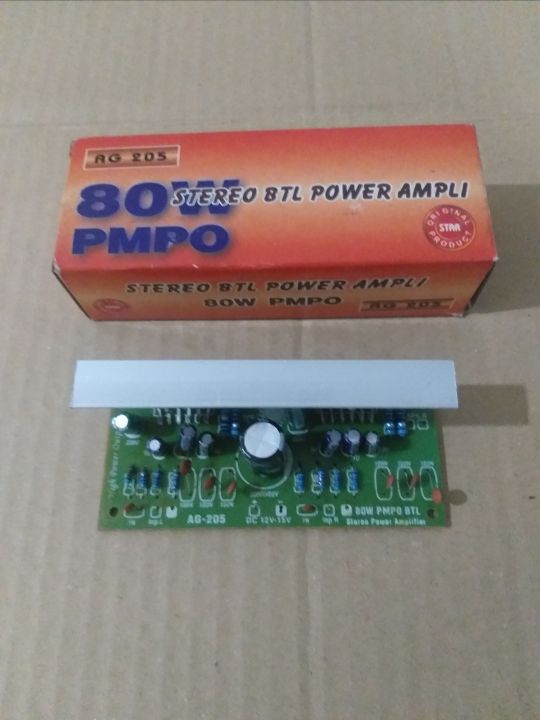 KIT POWER AMPLY 80W BTL STEREO TDA 2005 + HEATSINK AG 205 STAR PRODUCT ...