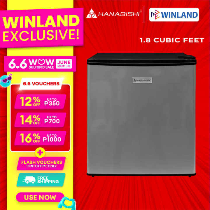 Hanabishi by Winland 1.8 Cubic ft. Single Door Refrigerator HASREF-18 ...