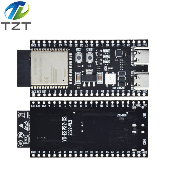 ESP32 / ESP32-S3 WiFi+Bluetooth Internet Of Things Dual Type-C Development Board Core Board ...