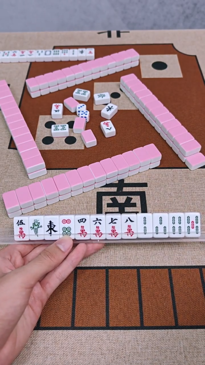 Mahjong Set With Number green Standard Size green 24mm For Party ...