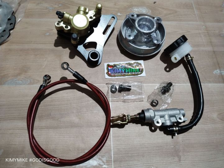 REAR DISC BRAKE CONVERSION UNIVERSAL ( wave / xrm / smash / raider j ...