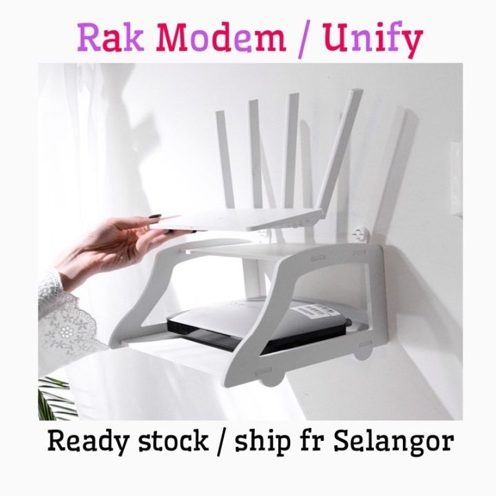 Modem Rack Router Rack 2 tier / Rak Unify Modem | Lazada
