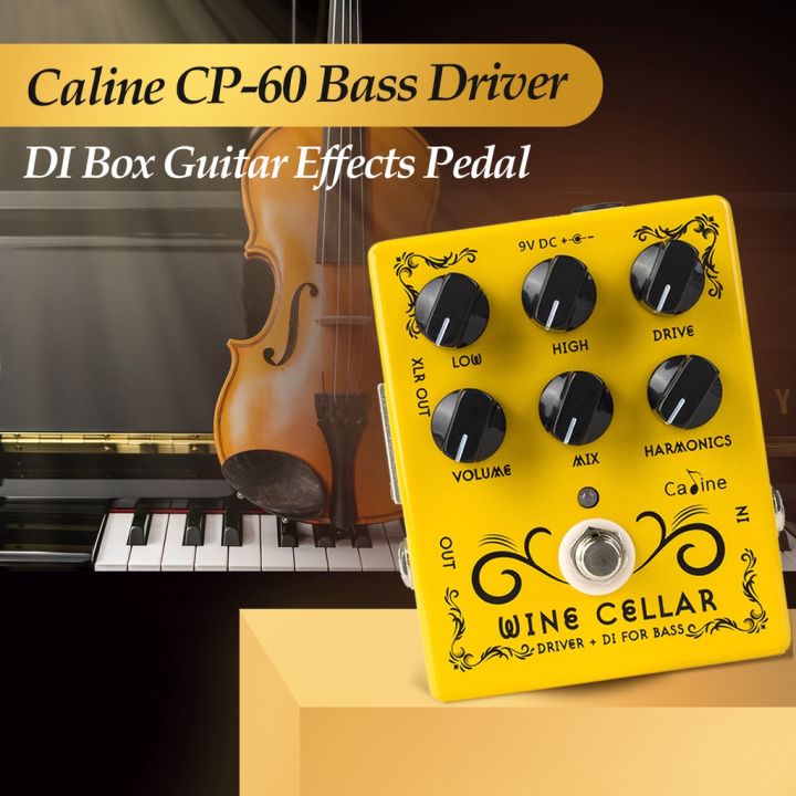 Caline CP-60 Wine Cellar Bass Driver + DI box Guitar Effects Pedal True ...