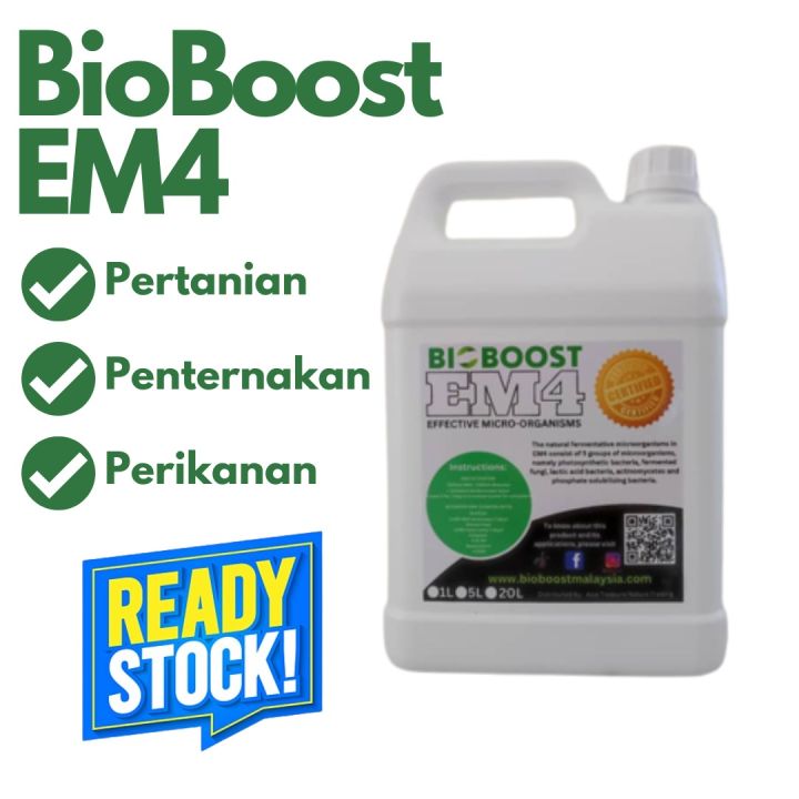 EM4 BioBoost for Farming Aquaculture Composting Agriculture Effective ...